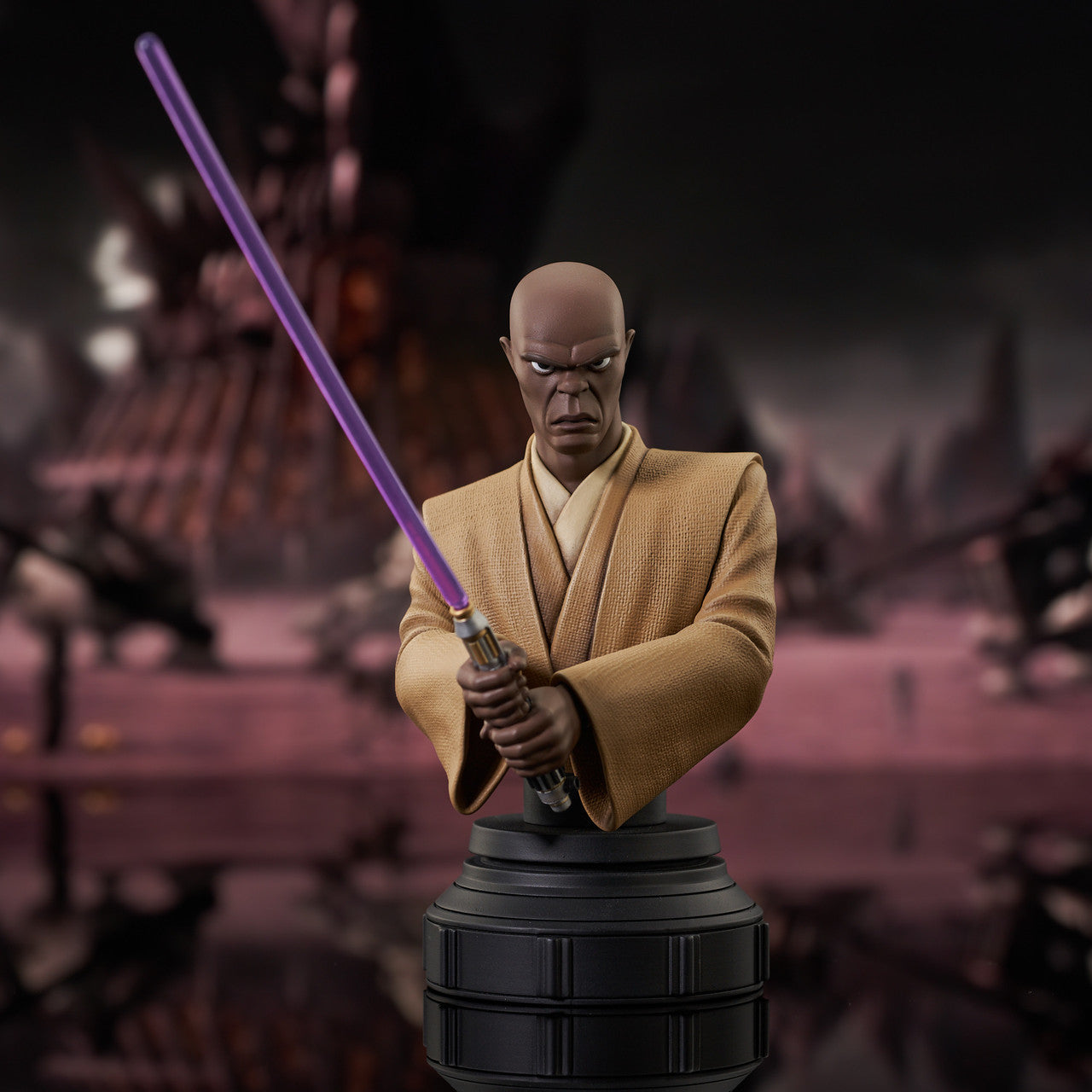 Gentle Giant Star Wars 'The Clone Wars' Mace Windu Bust– Master Replicas
