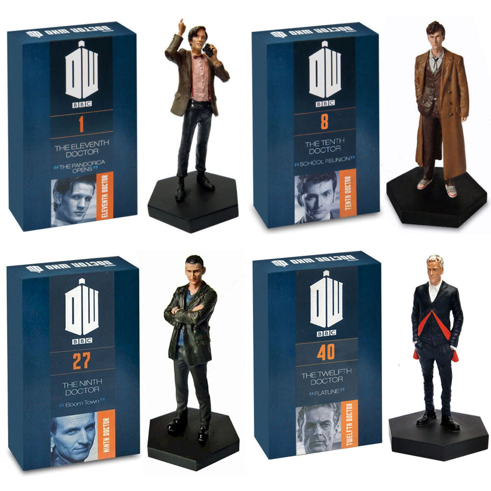 Dr Who Figs Doctors 9th 10th 11th 12th– Master Replicas