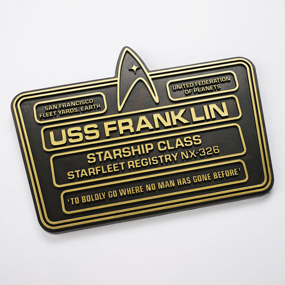 Star Trek Dedication Plaque: U.S.S.Franklin – Master Replicas